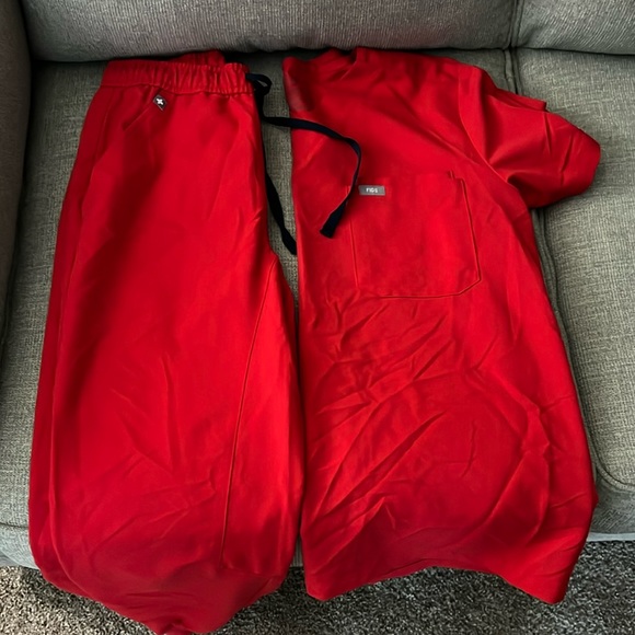 Figs | Other | Mens Figs Rescue Red Top And Bottom Small | Poshmark